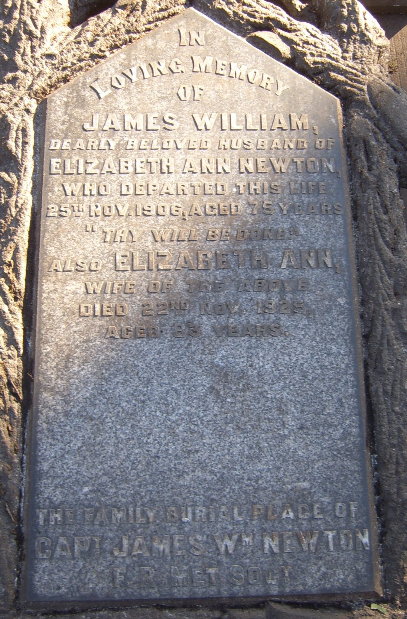 NEWTON Captain James William (1831 – 1906) – Friends of Jesmond Old ...