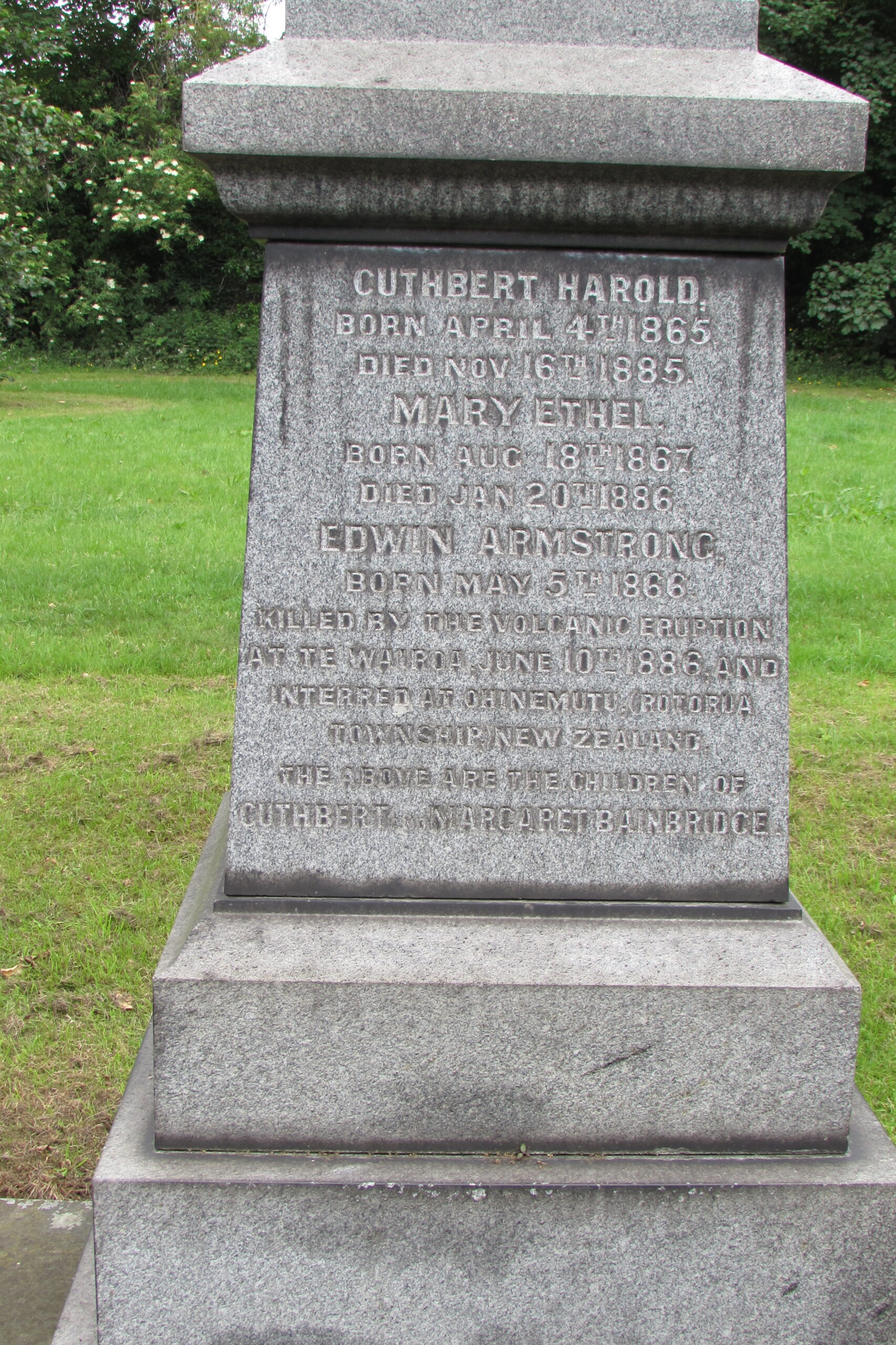 BAINBRIDGE Emerson Muschamp (1817 – 1892) – Friends of Jesmond Old Cemetery